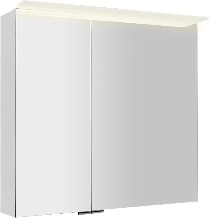 Sapho Sapho, LINEX galerka s LED osvětlením, 80x70x15cm, bílá, LX080-0030
