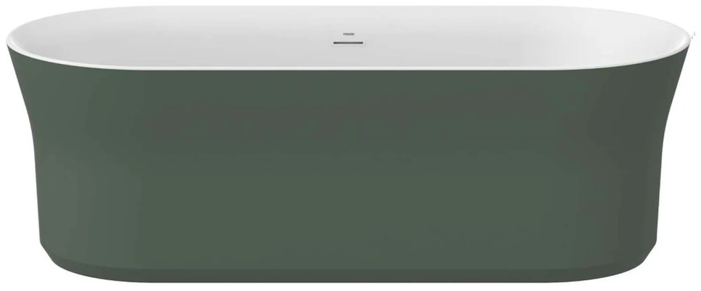 Ravak Ypsilon - Volně stojící vana, 180x80 cm, Grey Green/bílá XC00100052