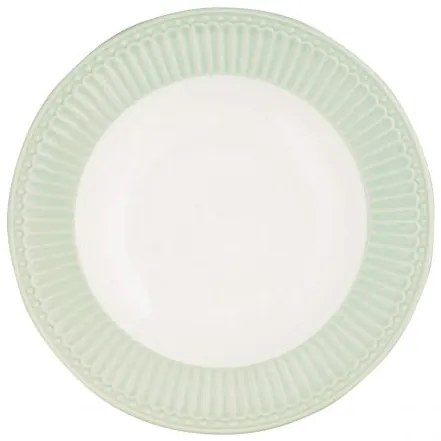 GreenGate Keramický polévkový talíř Alice Pale Green ø21,5cm