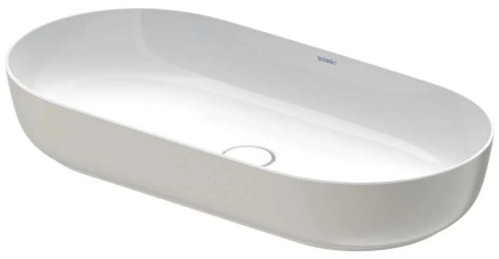 Duravit Luv - Umyvadlo na desku, 80x40 cm, bez přepadu, bílá/matná šedá 0379802300