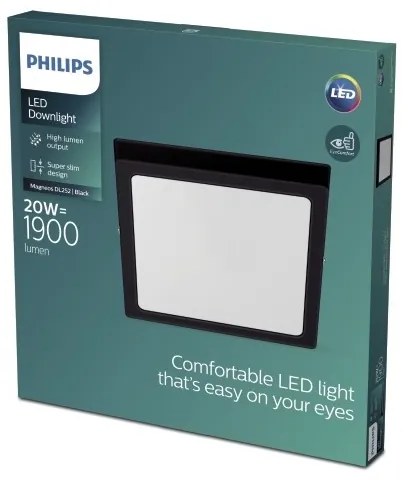 Philips - LED Stropní svítidlo MAGNEOS LED/20W/230V 2700K černá