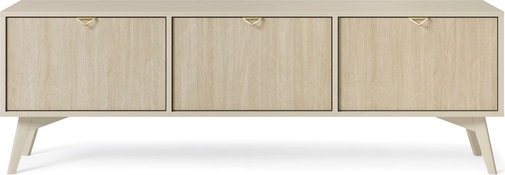 PSK Televizní skříňka NATURAL, Písková/Scandi 158 cm
