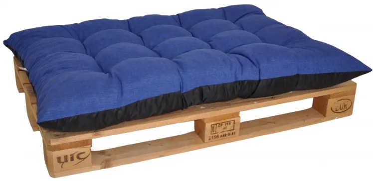 Axin Trading Paletový sedák / zahradní matrace 120x80 cm Polstr: Modrý melír