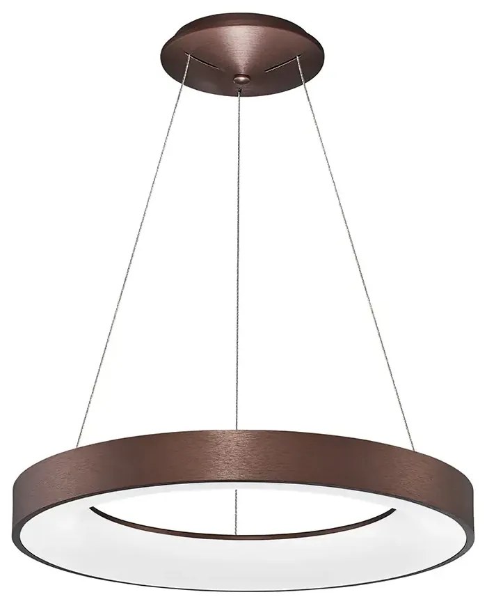 LED lustr Rando Thin 60 3000K hnědá