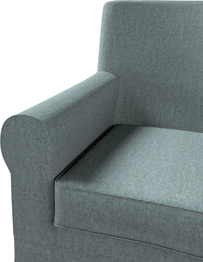 Potah na křeslo IKEA Ektorp Jennylund barva modrá látka pletený vzor