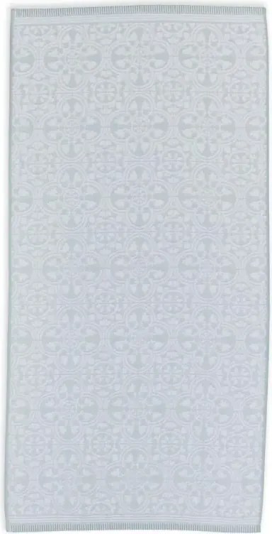 Pip Studio ručníky z bavlněného froté Tile de Pip, světle modré (Luxusní ručníky z bavlněného froté v designu Tile de Pip ve světle modrébarvě )