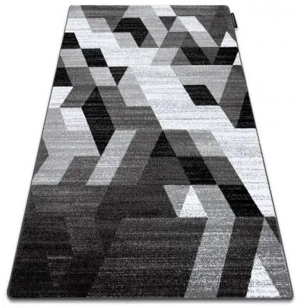 koberec INTERO TECHNIC 3D diamanty trojúhelníky šedá velikost 160x220 cm | krásné koberce cz