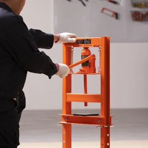 Hydraulický dílenský lis 6 tun s lisovacími deskami Stolní lis s rámem ve tvaru
