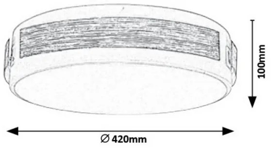 Rabalux 5646 - LED Stmívatelné stropní svítidlo SALMA LED/24W/230V