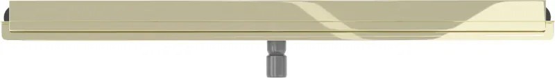 Mexen Flat nerezový sprchový žlab na zeď 120 cm vzor 2v1, zlatá, 1530120