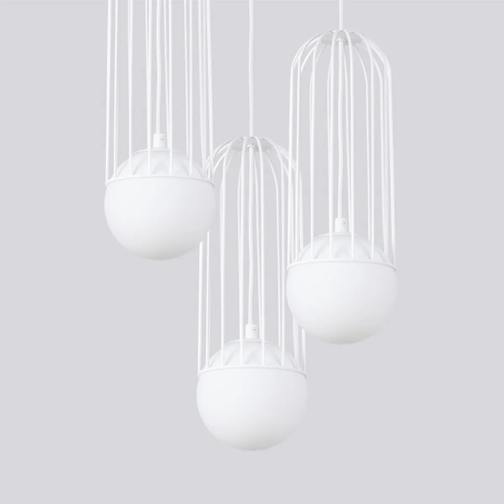 Sollux Lighting Závěsné svítidlo BRINA 3P bílé