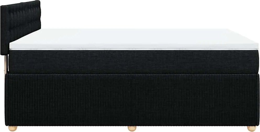 Box spring postel s matrací černá 140 x 190 cm textil 3289767