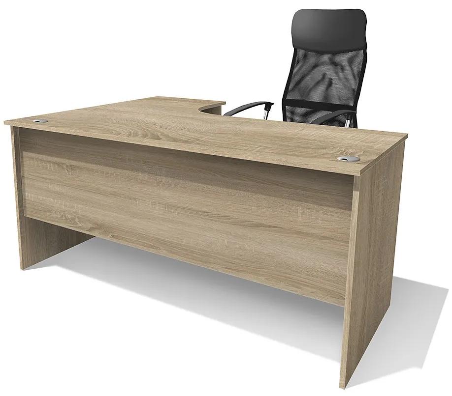 Kancelářský rohový stůl Alfa 87 barva lamina: dub sonoma