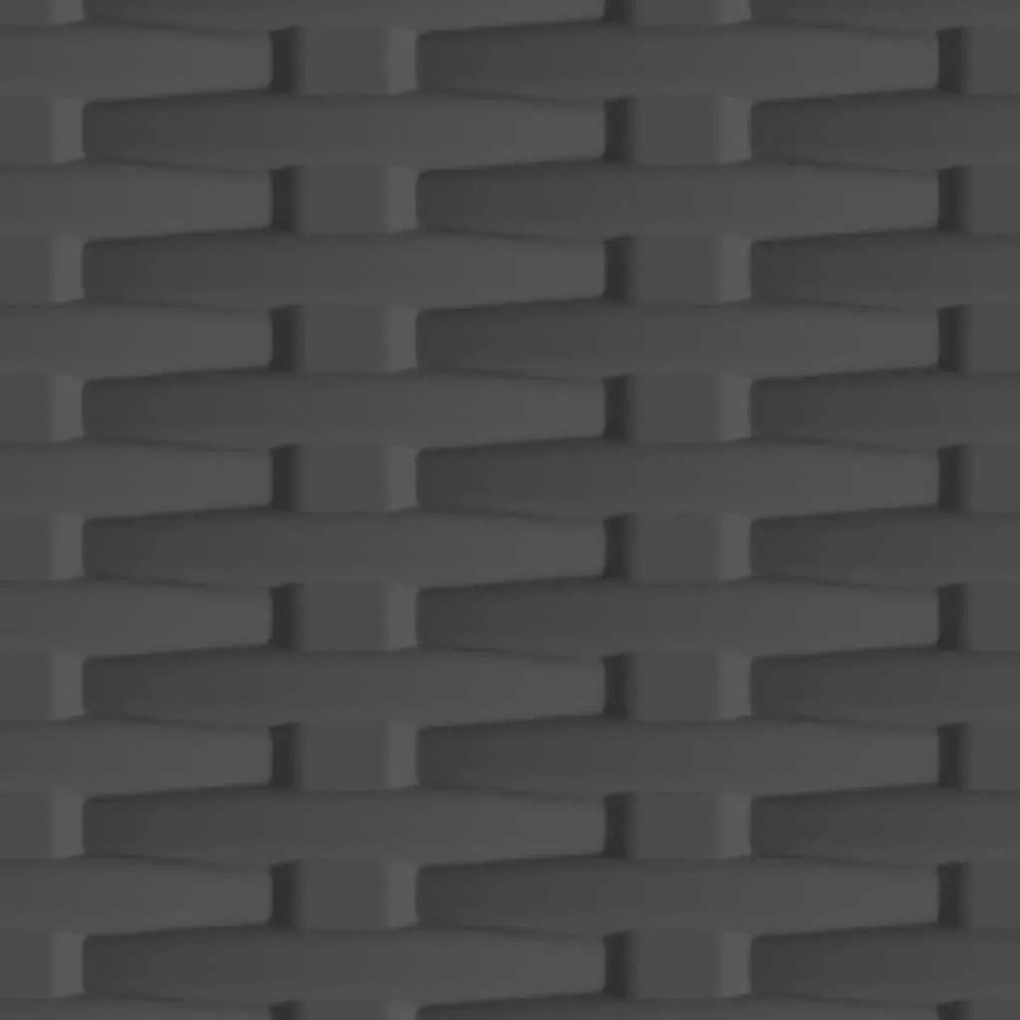 Plastová skříňka 68 x 39 x 92 cm ratanový design 337898