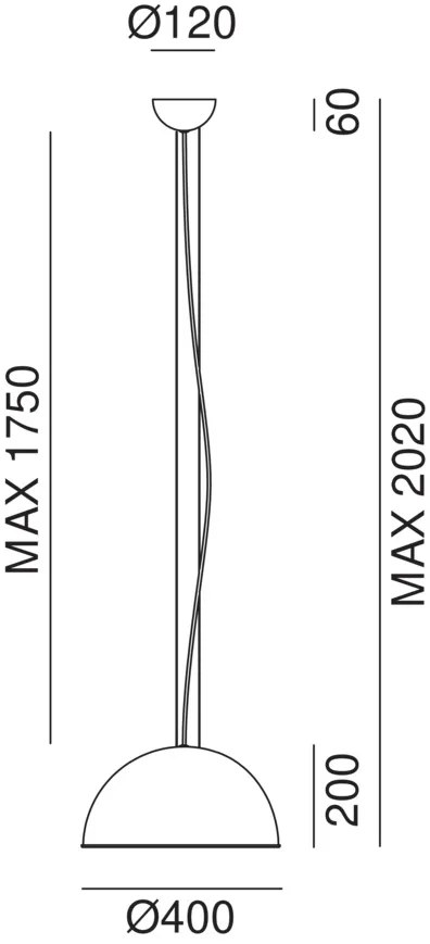 Il Fanale Designové závěsné svítidlo GALILEO ø 400 mm Barva: antické železo; plátkové zlato