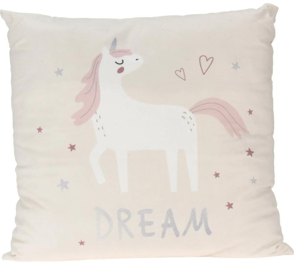 Dětský polštář Unicorn dream bílá, 40 x 40 cm