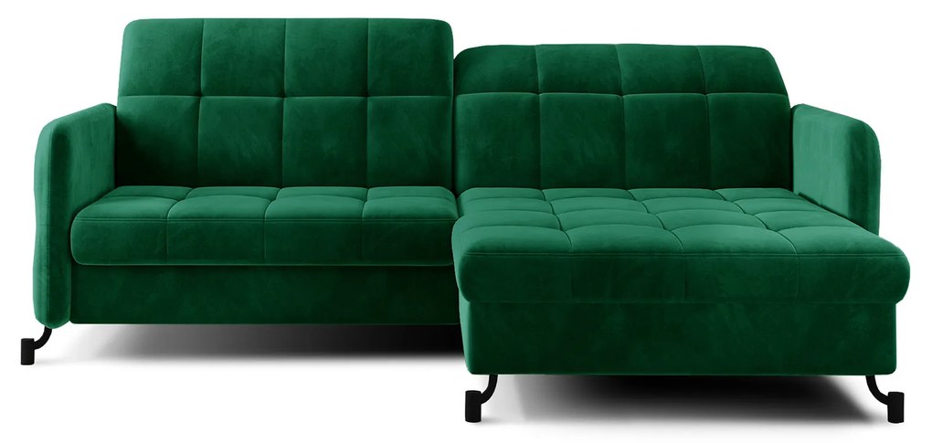 Eltap Rohová sedací souprava Lorelle Materiál a barva potahu: Kronos 19 - tmavě zelená, Orientace: pravá