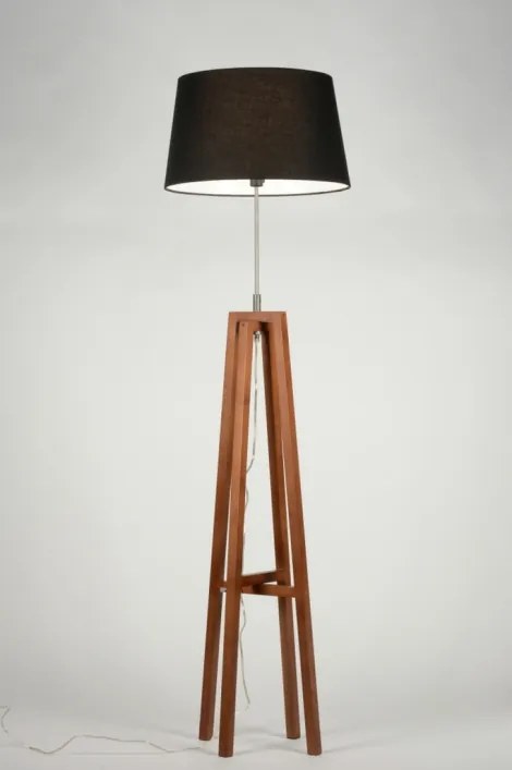 Stojací designová lampa Paola Nero and Brown