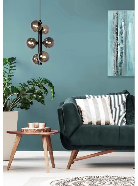 Lucide 45474/06/30 - Lustr na lanku TYCHO 6xG9/28W/230V černá