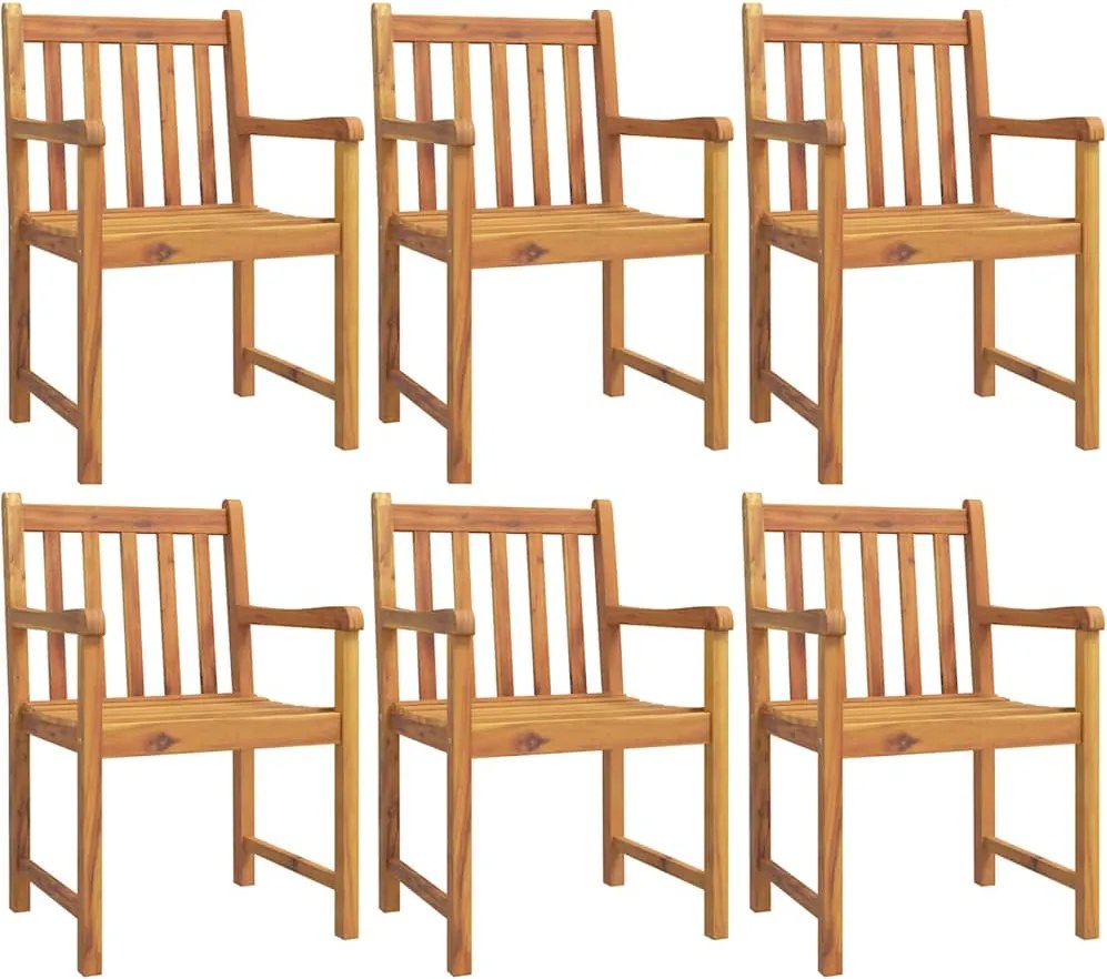 7dílný zahradní jídelní set masivní akáciové dřevo 3206279
