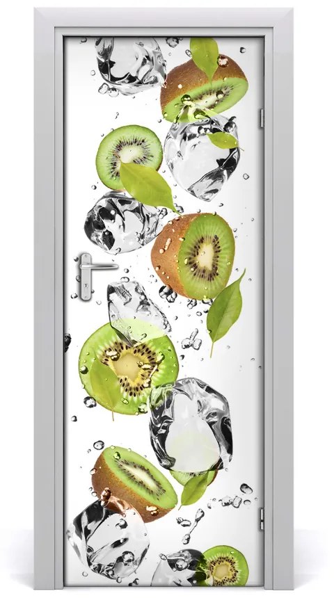 Fototapeta na dveře samolepící kiwi a voda 95x205 cm