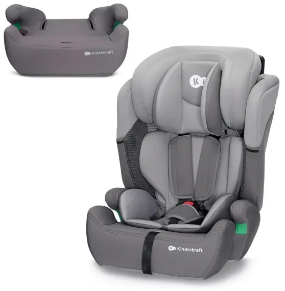 KINDERKRAFT - Autosedačka COMFORT UP i-Size (76-150 cm) světle šedá