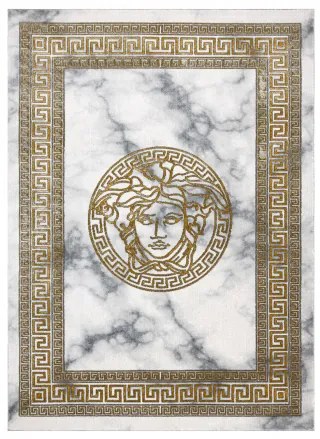 koberec EMERALD výhradní 1011 glamour, medúza řecký rám krém / zlato velikost 120x170 cm | krásné koberce cz