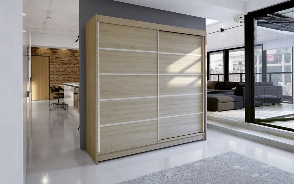 ADRK Furniture Posuvná skříň SPECTRA 180 SW-SPE-S-180+A303