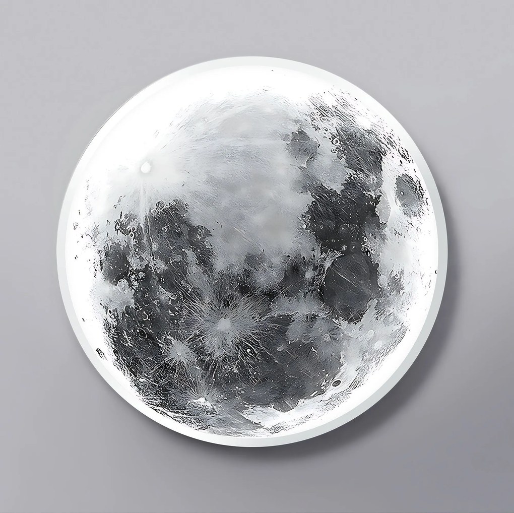Toolight Moderní nástěnné LED osvětlení D40 Moon APP1806-CW