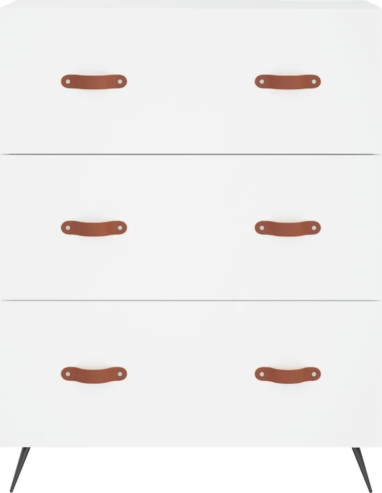 Skříň highboard bílá 69,5 x 34 x 180 cm kompozitní dřevo 3189349