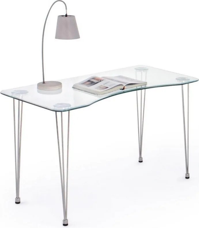 Pracovní stůl se skleněnou deskou 60x120 cm Rondo – Bizzotto