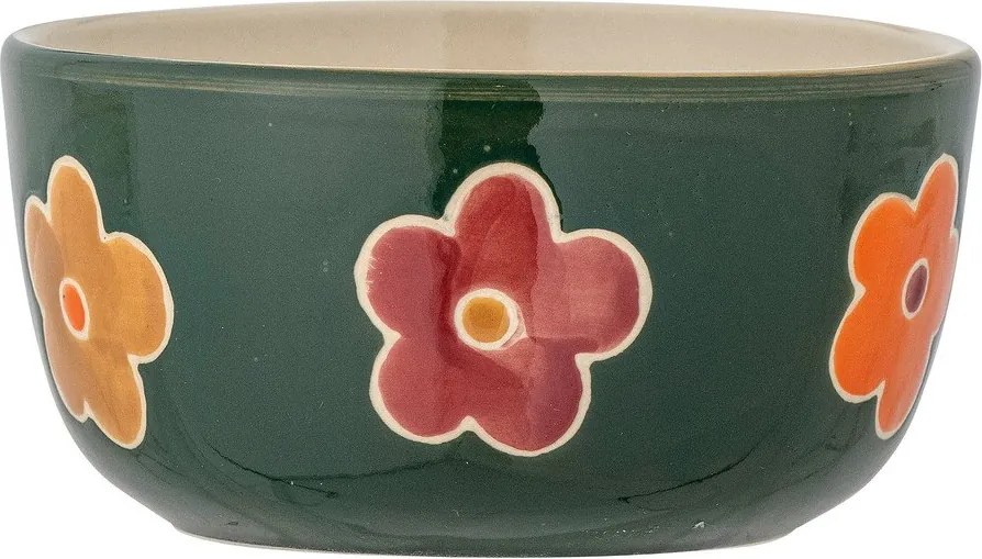 Tmavě zelená dětská miska z kameniny ø 12 cm Addy – Bloomingville Mini