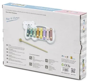Dřevěný xylofon pro děti Viga 44026 PolarB Medvídek