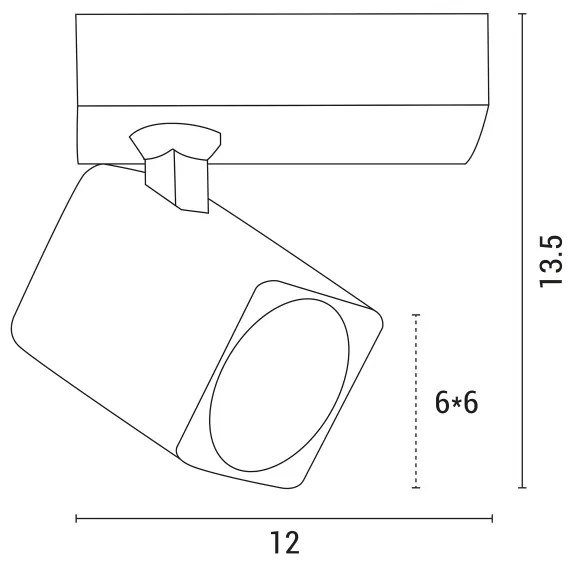 Bodové svítidlo 1xGU10/7W/230V bílá