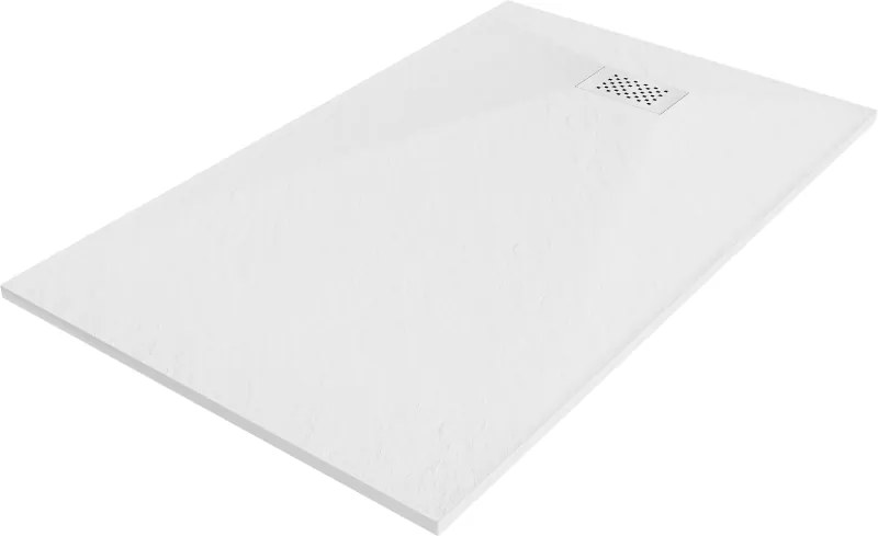 Mexen Hugo, obdélníková sprchová vanička SMC 160 x 90 cm, bílá, bílá krytka, 42109016-W