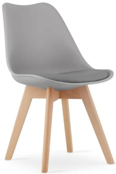 Jídelní židle SCANDI světle šedá - skandinávský styl