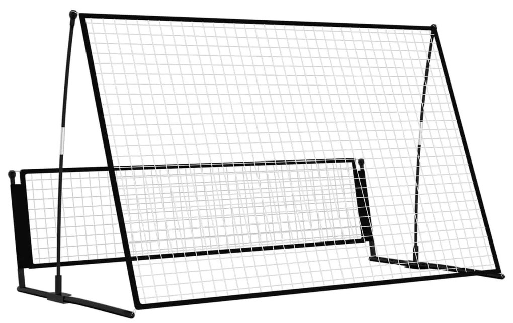 Fotbalový rebounder 2 v 1 202 x 104 x 120 cm ocel - Default Title