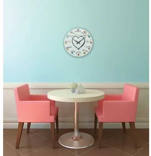 Designové nástěnné hodiny 8030 Nextime Loving You 43cm