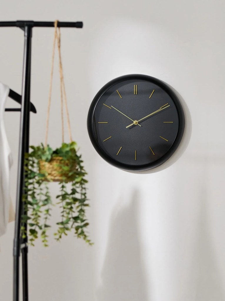 Sinsay - Minimalistické nástěnné hodiny - černá