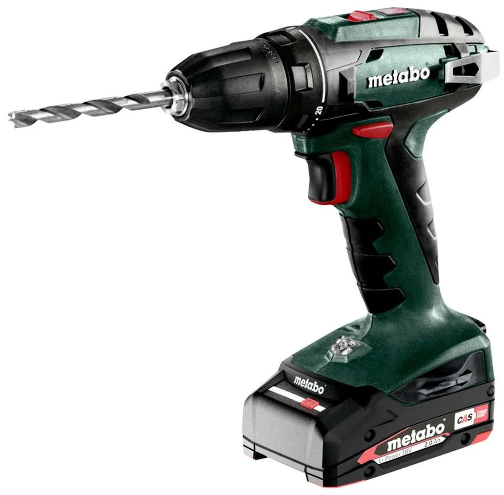 Metabo Nářadí - 18V AKU vrtací šroubovák, 2x aku 2,0 Ah Li-Power, nabíječka 602207560