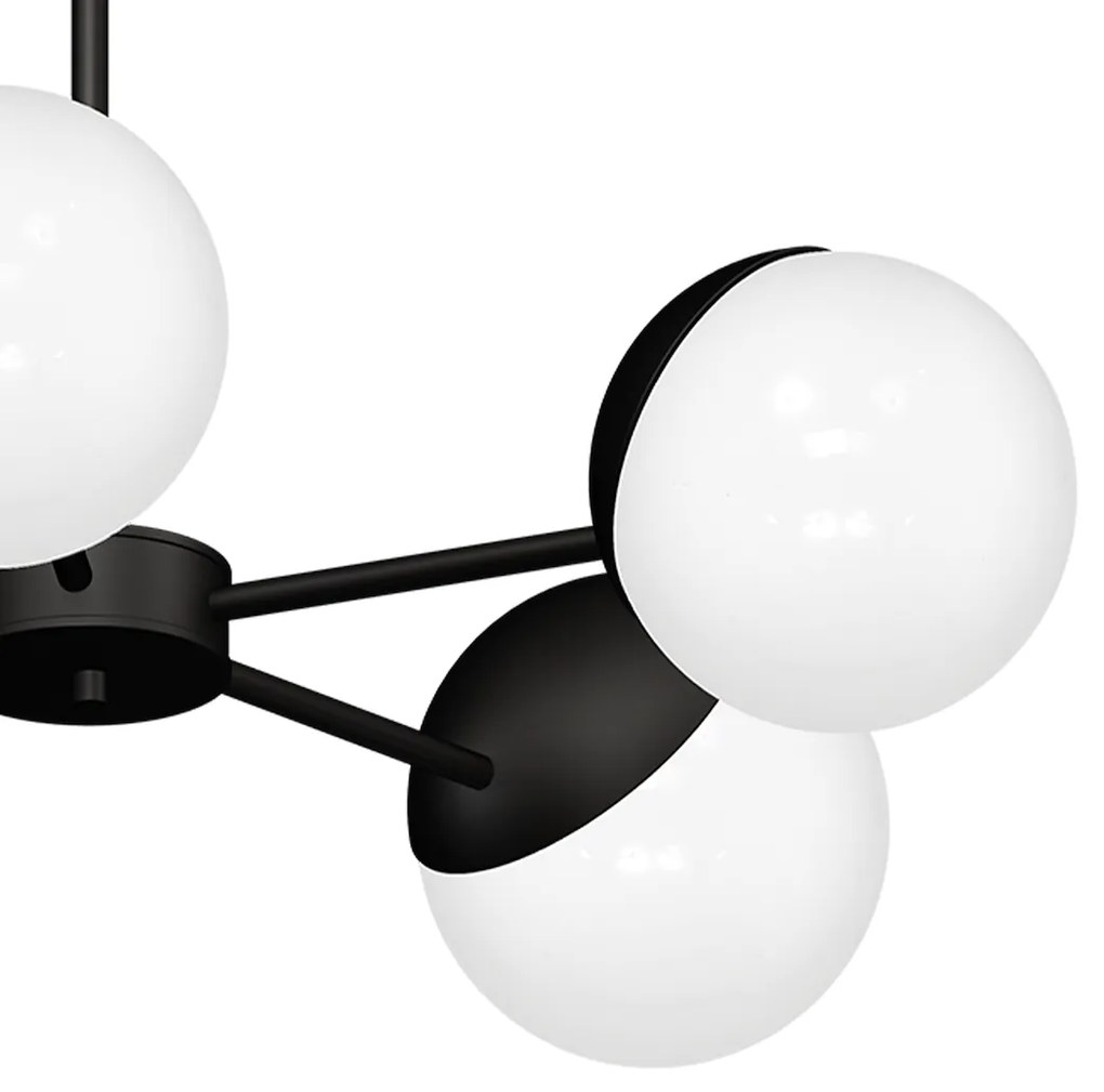 Stropní svítidlo Sfera, 5x bílé skleněné stínítko, b, x