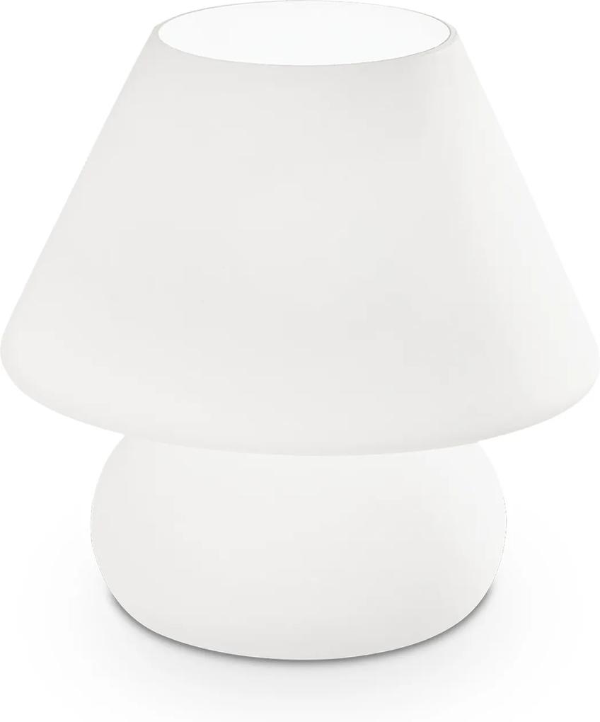 Stolní lampa Ideal lux 074702 PRATO TL1 BIG BIANCO 1xE27 60W Lampy a lampičky na noční stolek