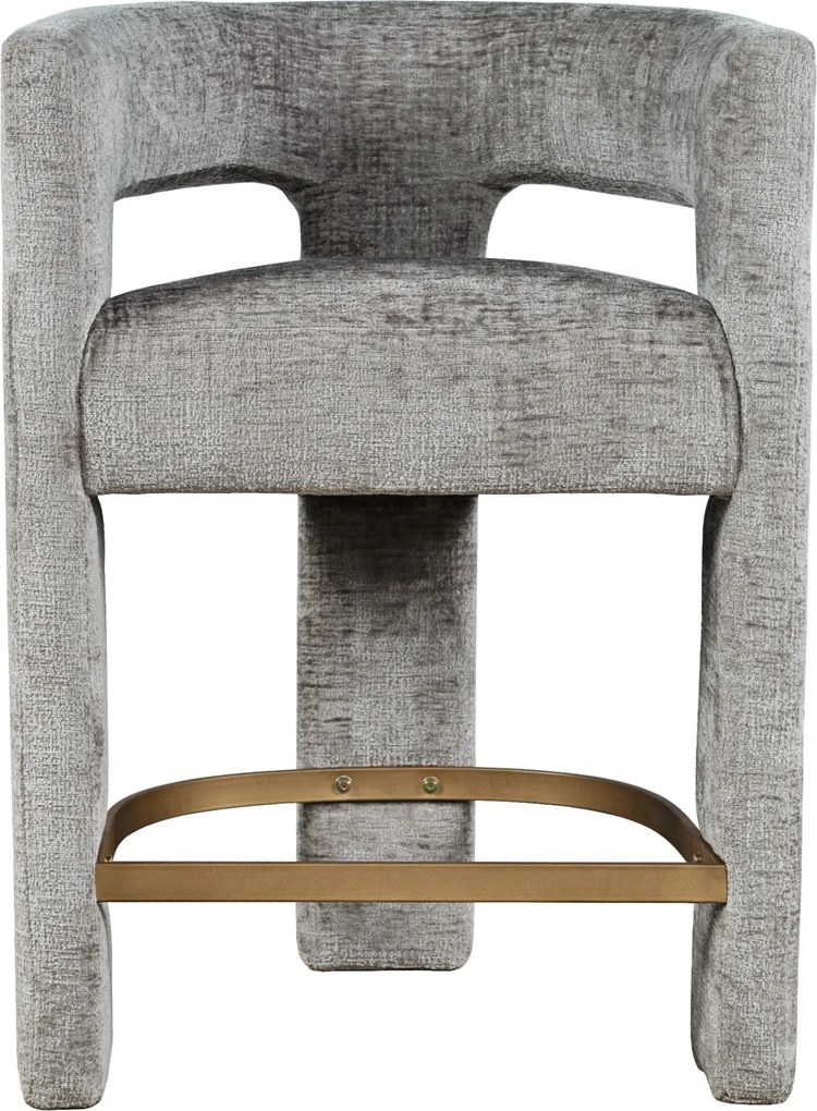 Designová barová židle Leith šedá