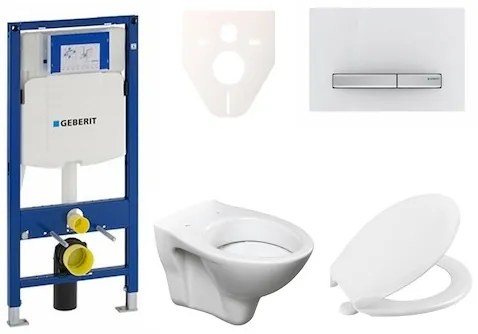 Cenově zvýhodněný závěsný WC set Geberit do lehkých stěn / předstěnová montáž + WC Ceramia S-Line Pro 111.300.00.5NR8