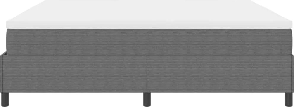 Postel s boxspringem Světle šedá a bílá 200 x 200 cm 3337482