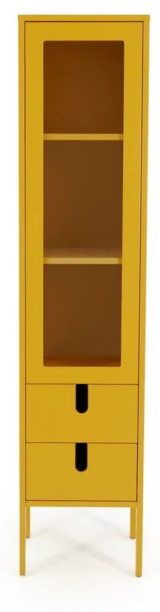 Žlutá vitrína Tenzo Uno, šířka 40 cm