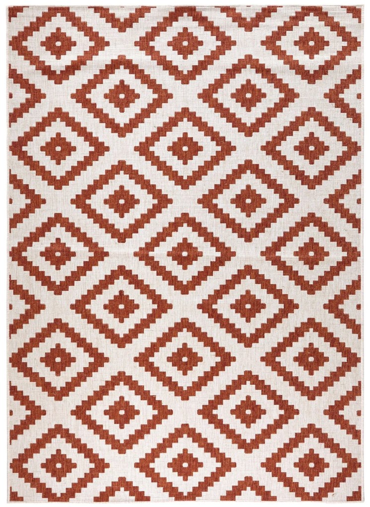 NORTHRUGS - Hanse Home koberce Kusový koberec Twin-Wendeteppiche 103130 terra creme – na ven i na doma - 80x350 cm