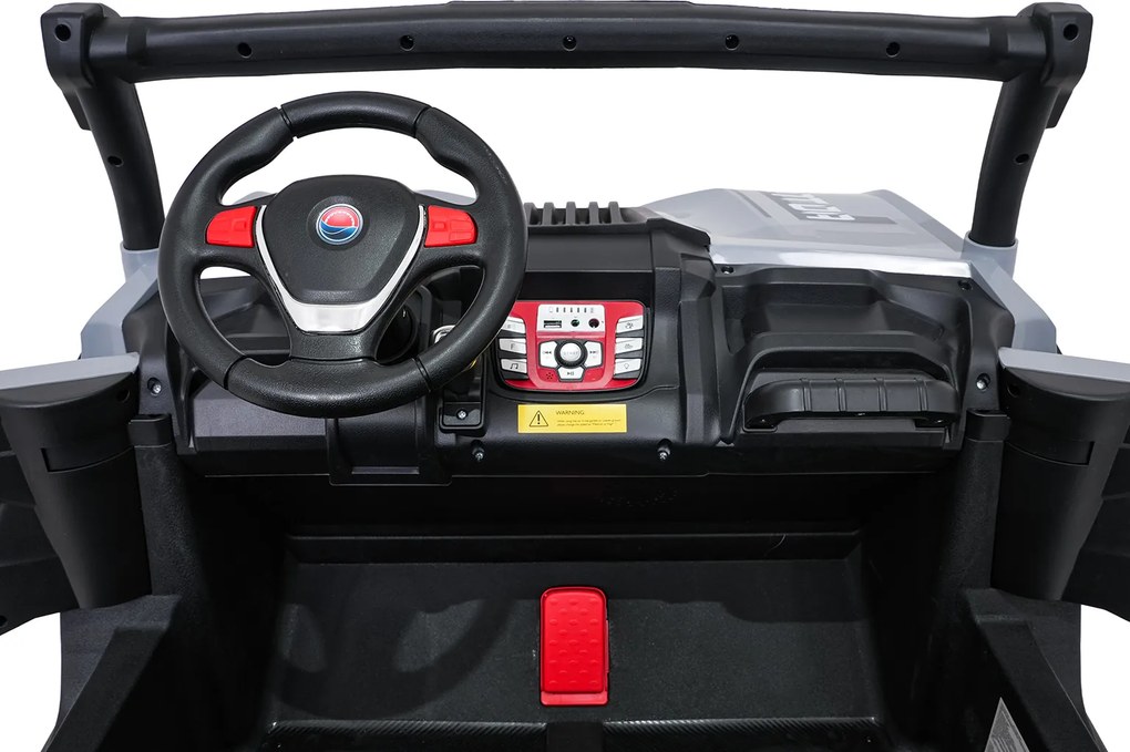 Ramiz Elektrická bugina Gravity pro děti šedá + pohon 4x4 + dálkové ovládání