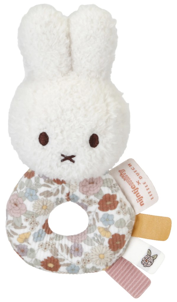 Chrastítko králíček Miffy Vintage Kytičky