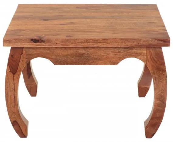 Indický nábytek - Konferenční stolek Kali 60x40x60 z indického masivu palisandr Only stain